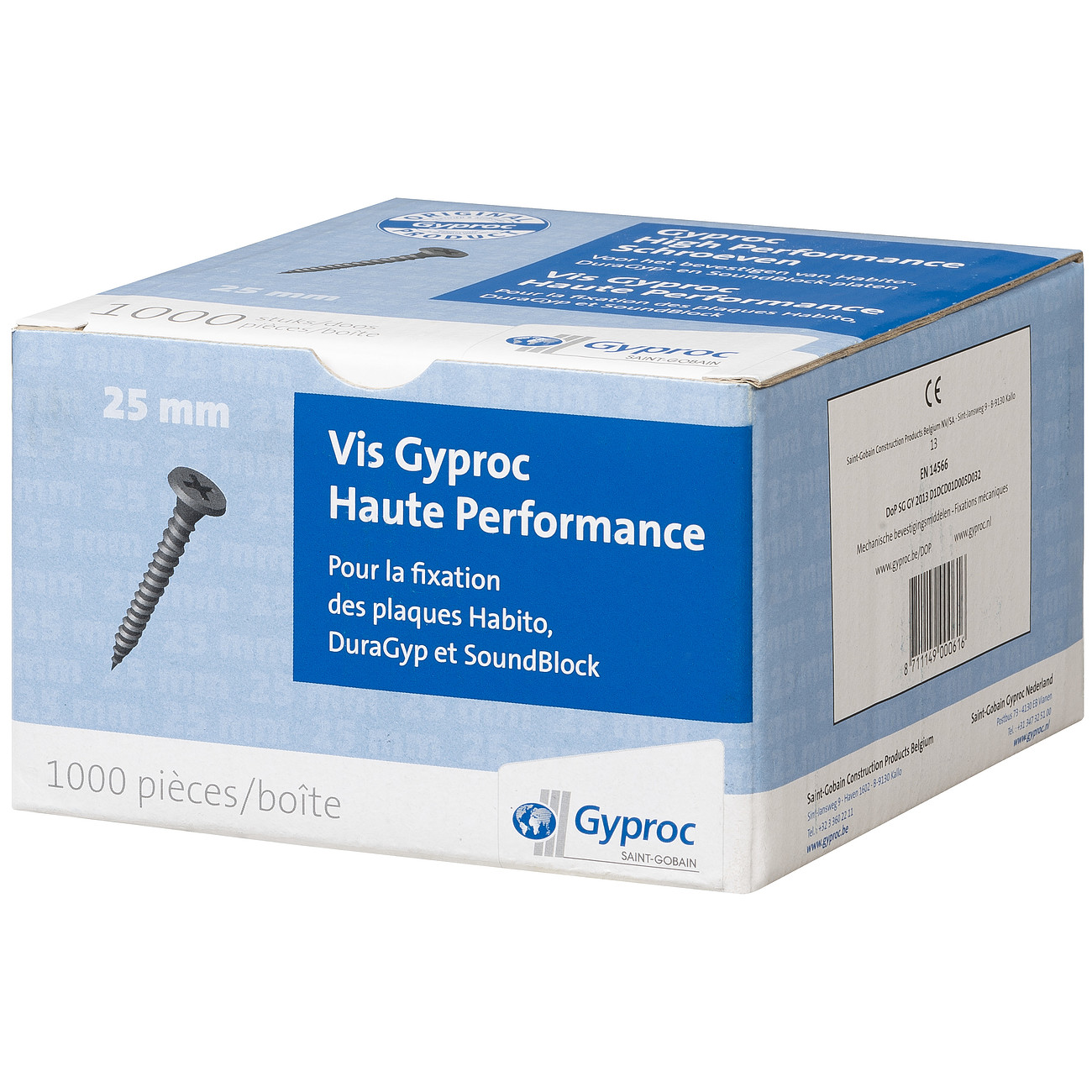 Gyproc High performance schroef 25 mm doos 1000 st