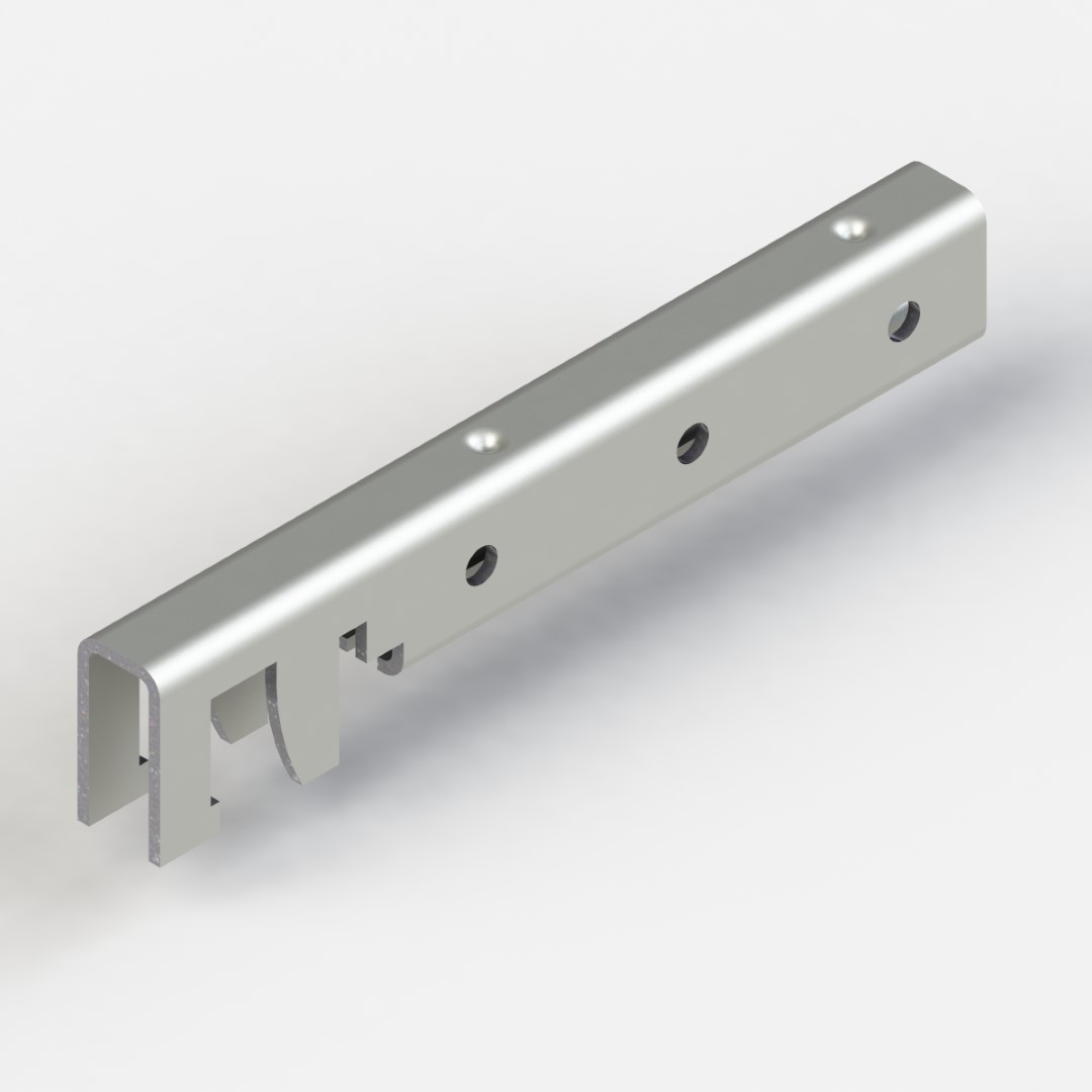 API Connecting-clip v T-profiel op bandraster L= 90 mm